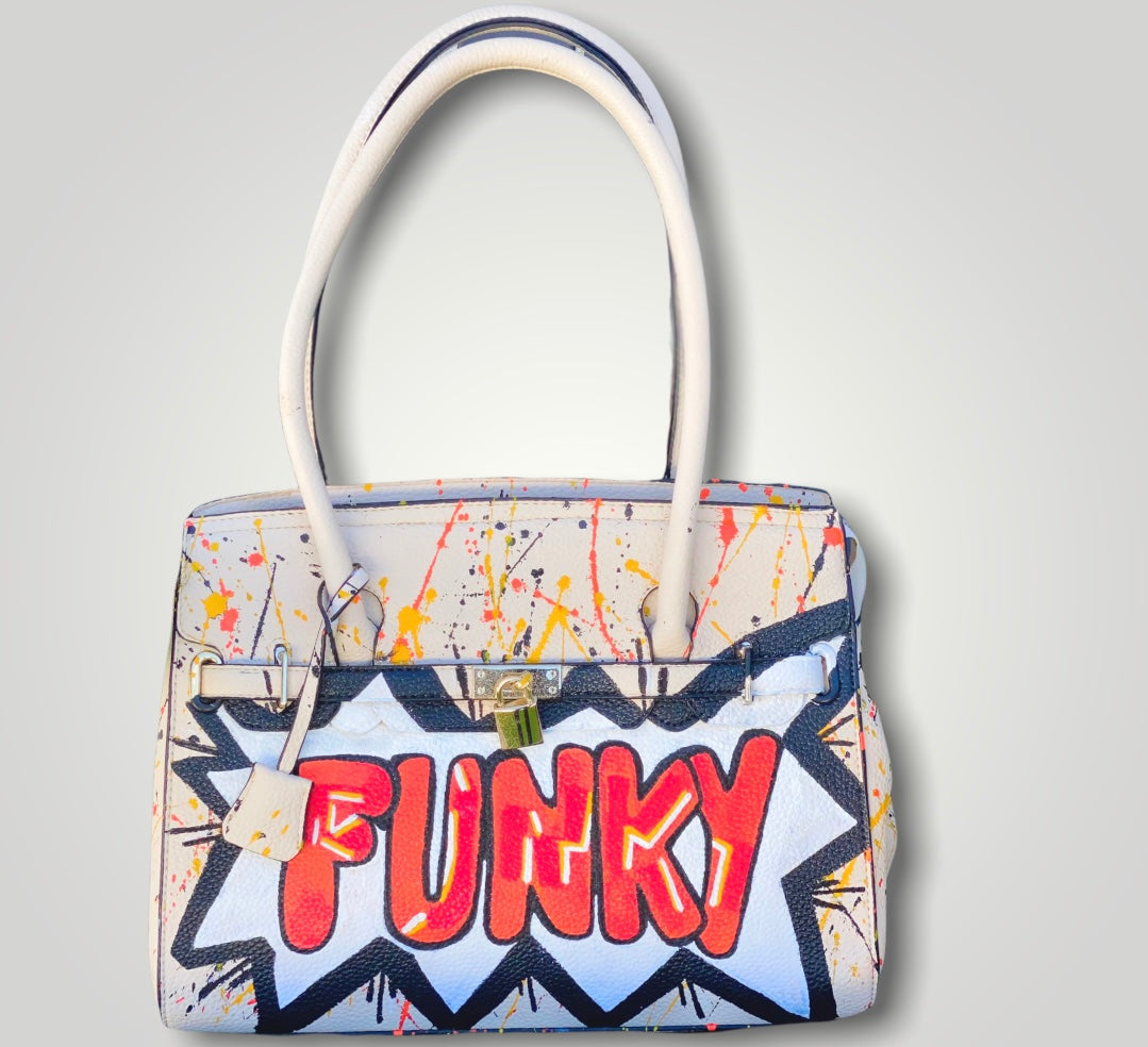 Funky Off White Handbag – Don't Get Funky